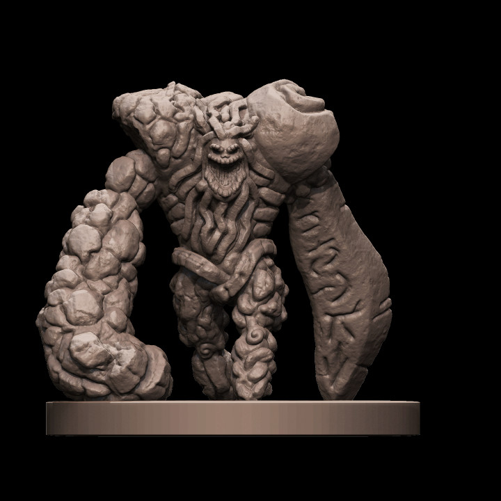 3D Printable Stone Golem - DnD by Wekster