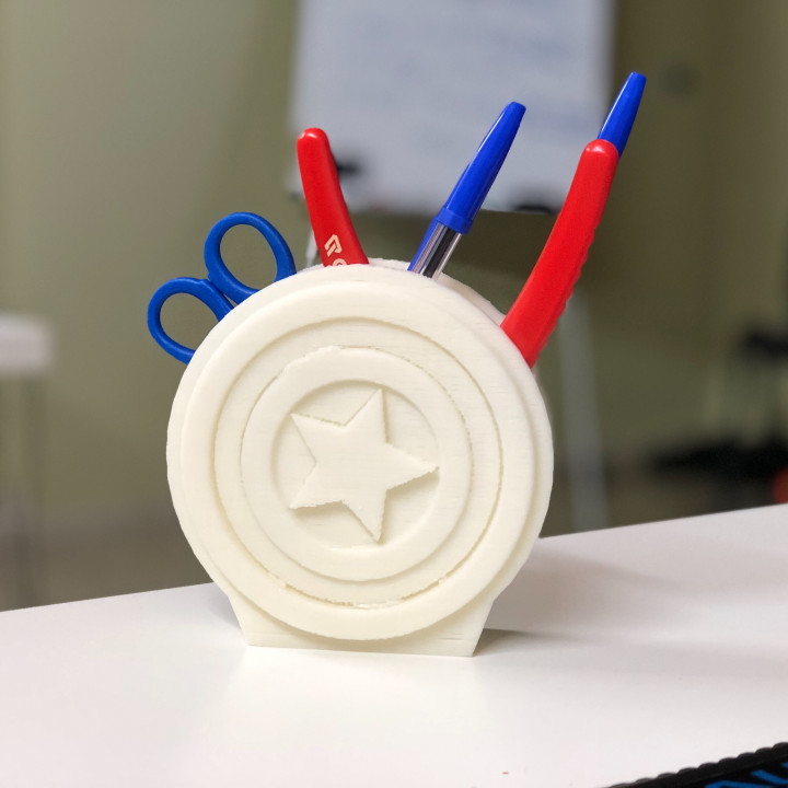 3D Printable A Pencil Box Captain America by Alexandr