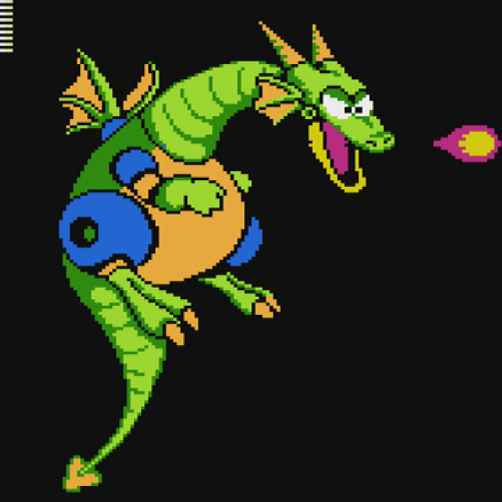 3D Printable BOSS DRAGON MEGAMAN 2 by Collin Tupper