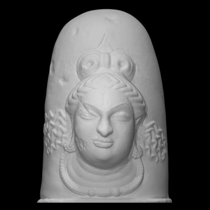 3D Printable Linga with Face of Shiva (Ekamukhalinga) by Macaulay ...