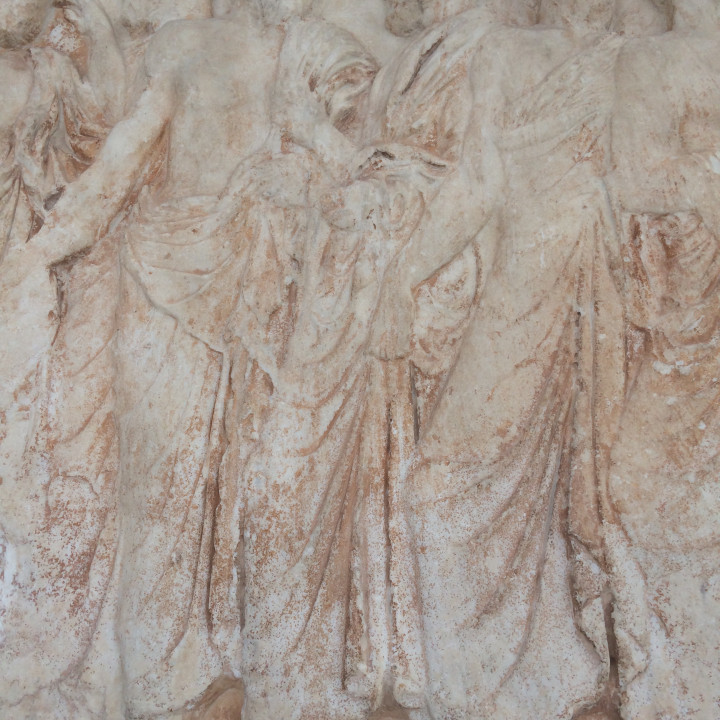 3D Printable Parthenon Frieze _ North X, 37-43 by Scan The World