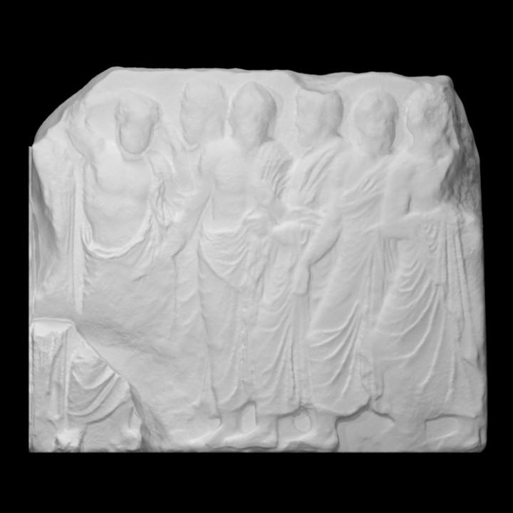 3D Printable Parthenon Frieze _ North X, 37-43 by Scan The World
