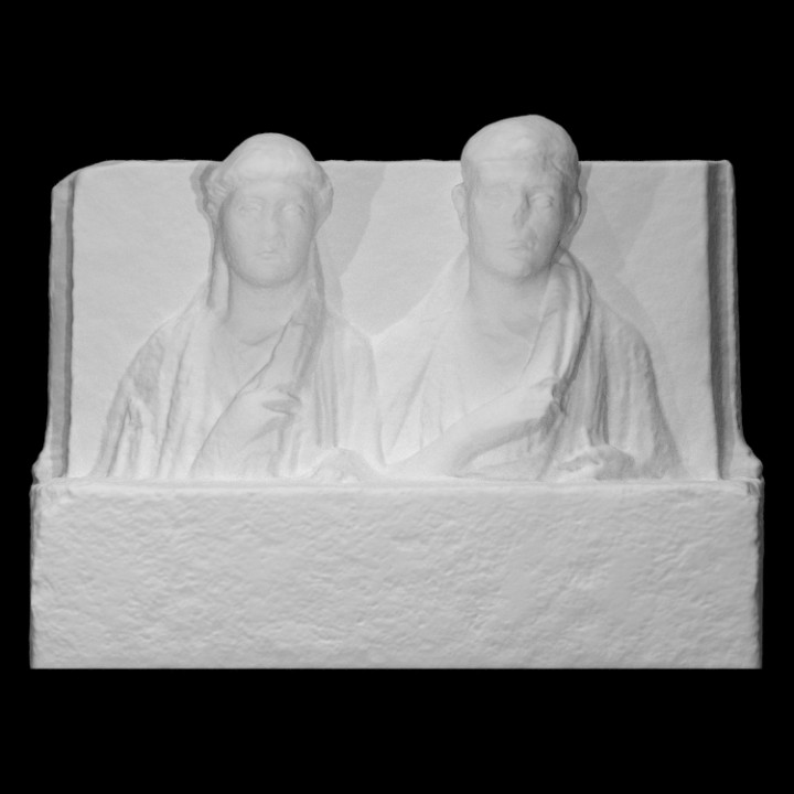 3D Printable Funerary relief by Scan The World