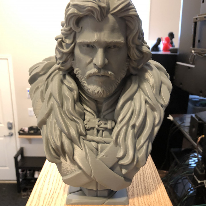 3D Print of Jon Snow bust by kazibole