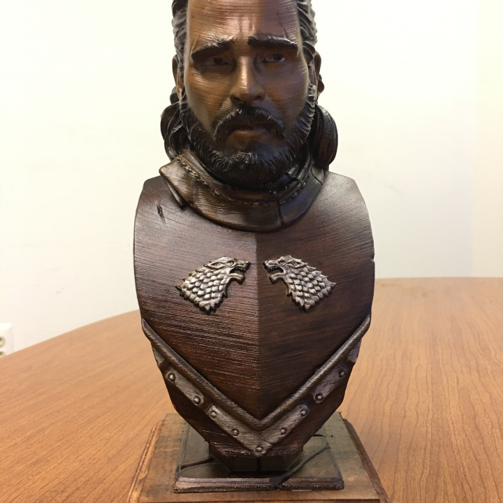 3D Print of Jon Snow bust by relmicro