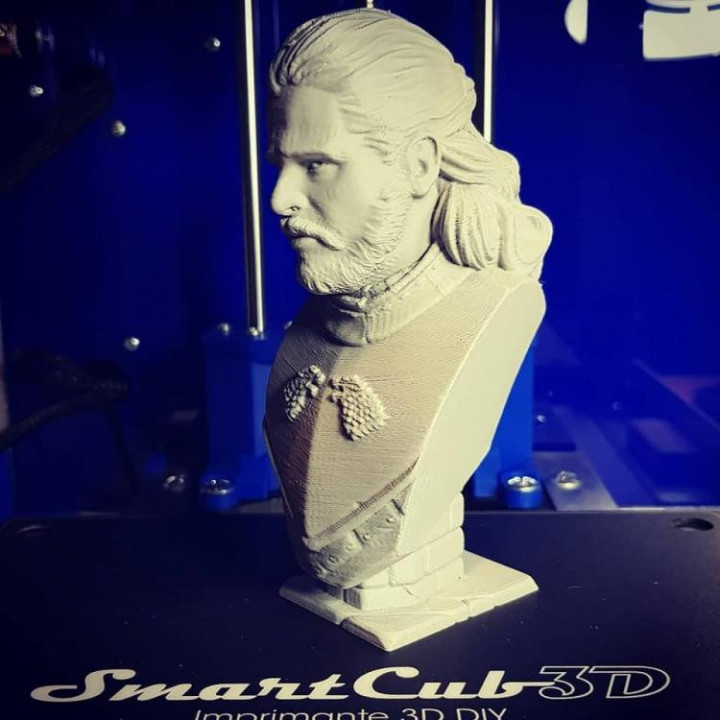3D Print of Jon Snow bust by SmartCub3D