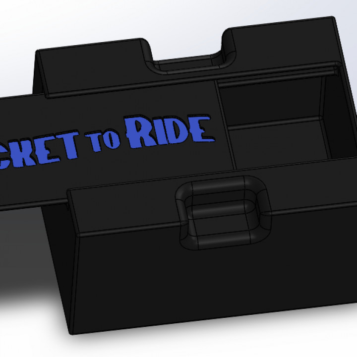 3D Printable Ticket To Ride Sliding Box for Trains by Ambient