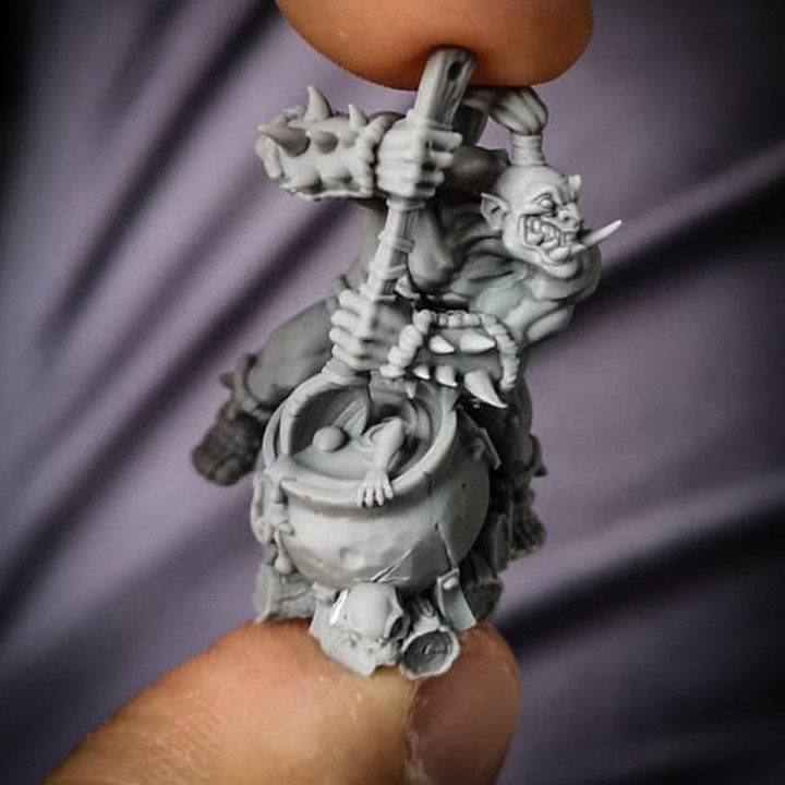 3D Printable Burtz Dwarfstew - Ogre Cook by Artisan Guild