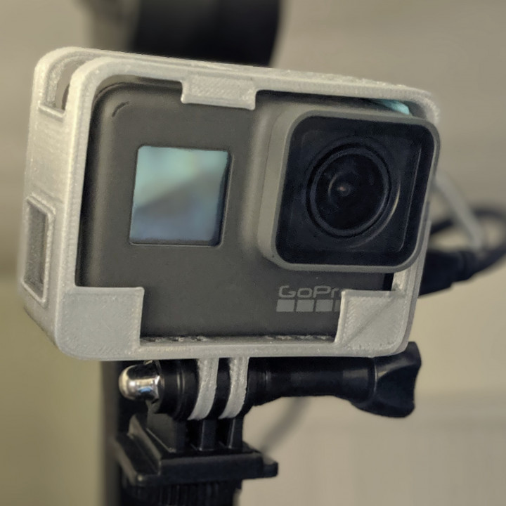 3D Printable GoPro 5 Bracket by Kevin Huang