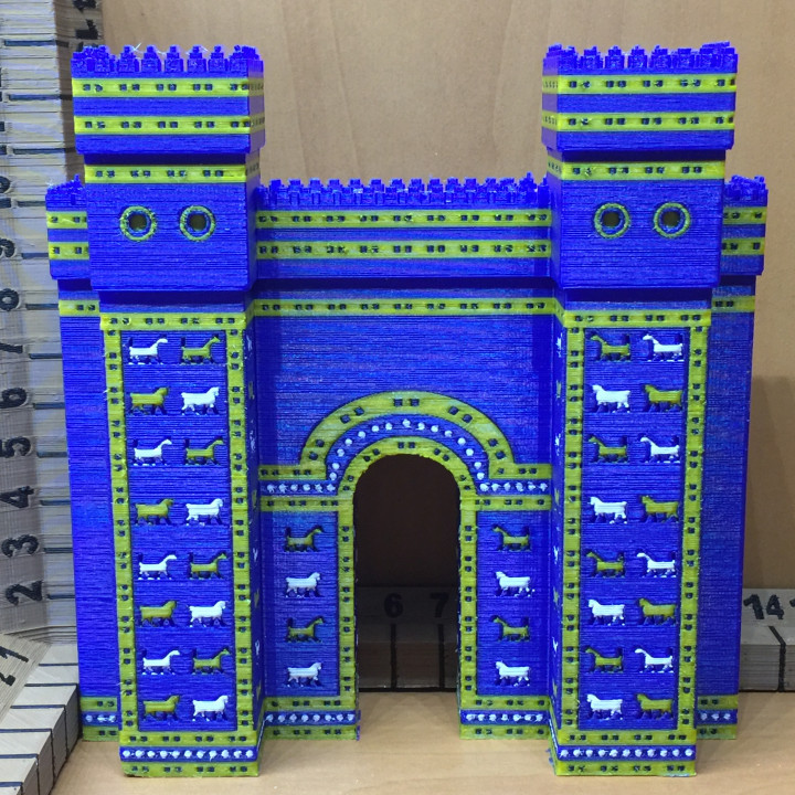 3D Printable Gate of Ishtar by Star Labs 3D, LLC