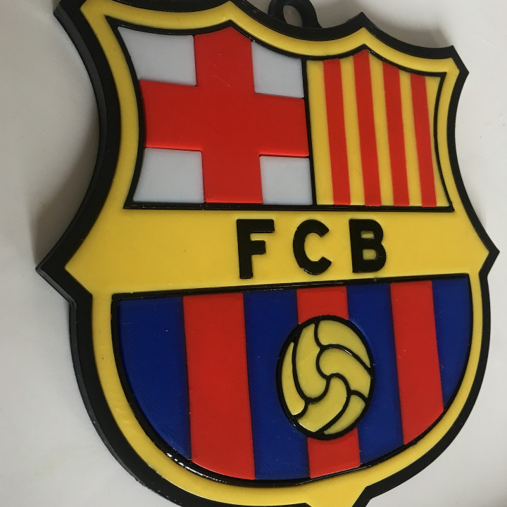 3D Printable BARCELLONA F.C. WALL BADGE by AlePre