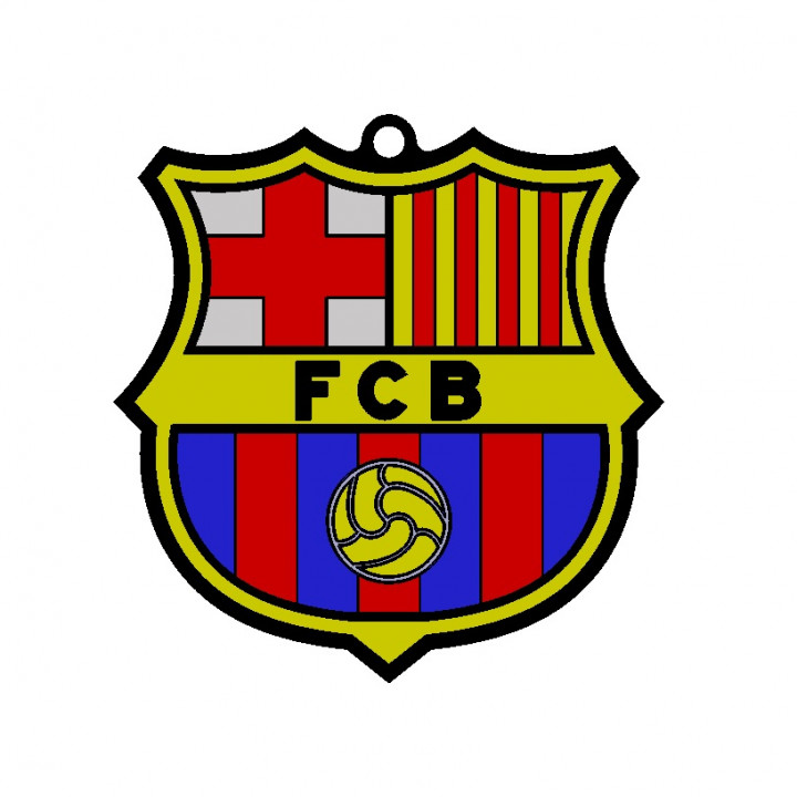 3D Printable BARCELLONA F.C. WALL BADGE by AlePre