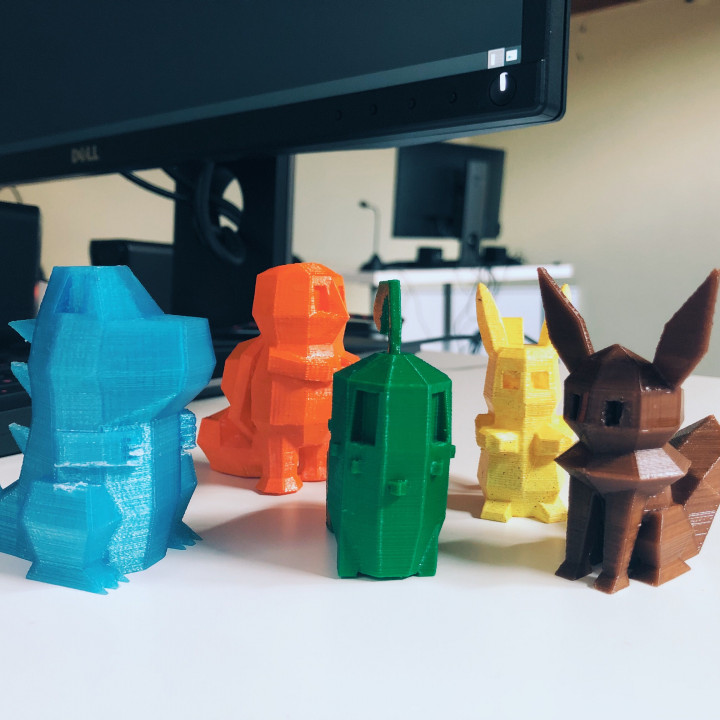 3D Printable Printable Low Poly Set by SelfCAD