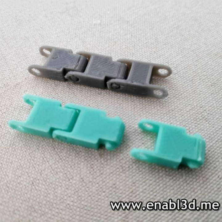 3D Printable Articulated Connector Parts by ENABL3D.ME
