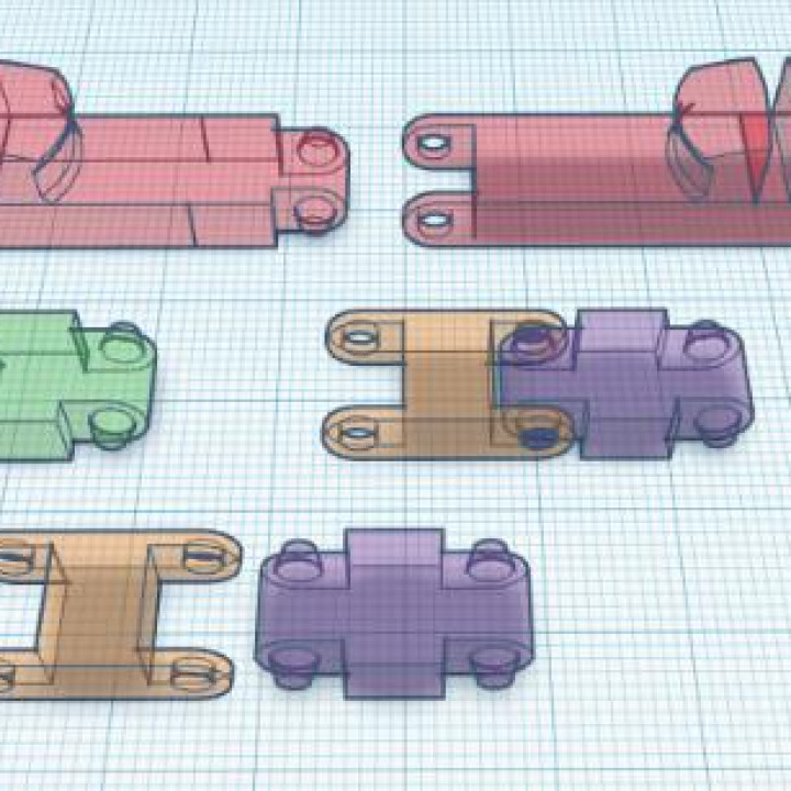 3D Printable Articulated Connector Parts by ENABL3D.ME
