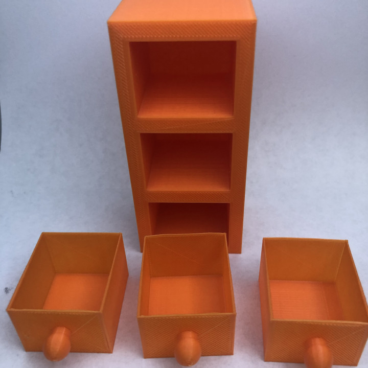 3D Printable Mini Storage Cabinet by Noah Gonen