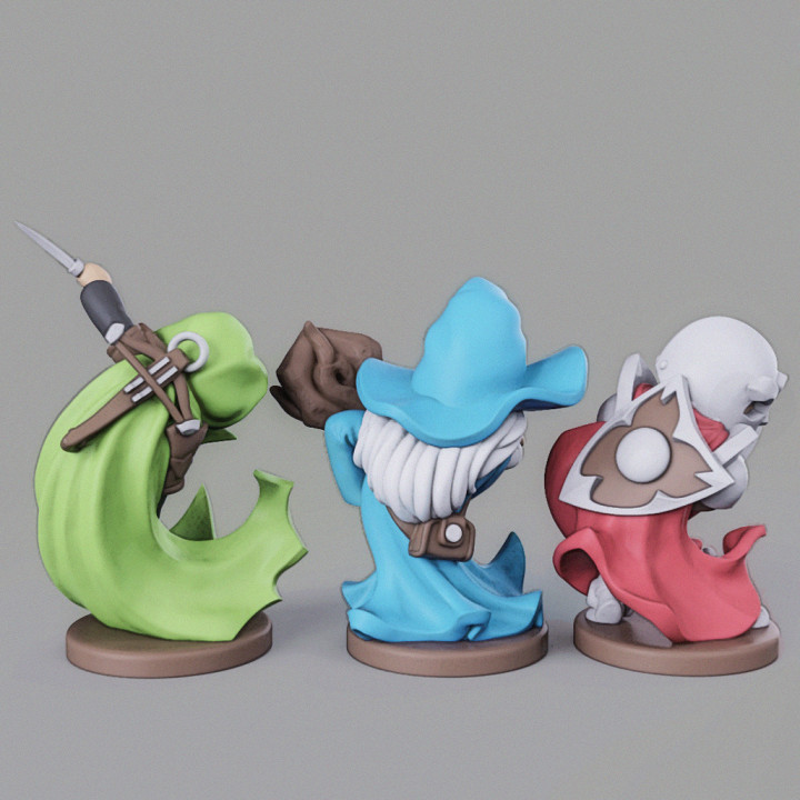 3D Printable RPG Heroes! Set_01 by Arminas Didziokas