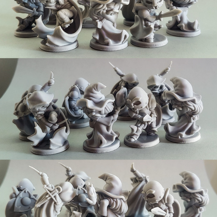 3D Printable RPG Heroes! Set_01 by Arminas Didziokas