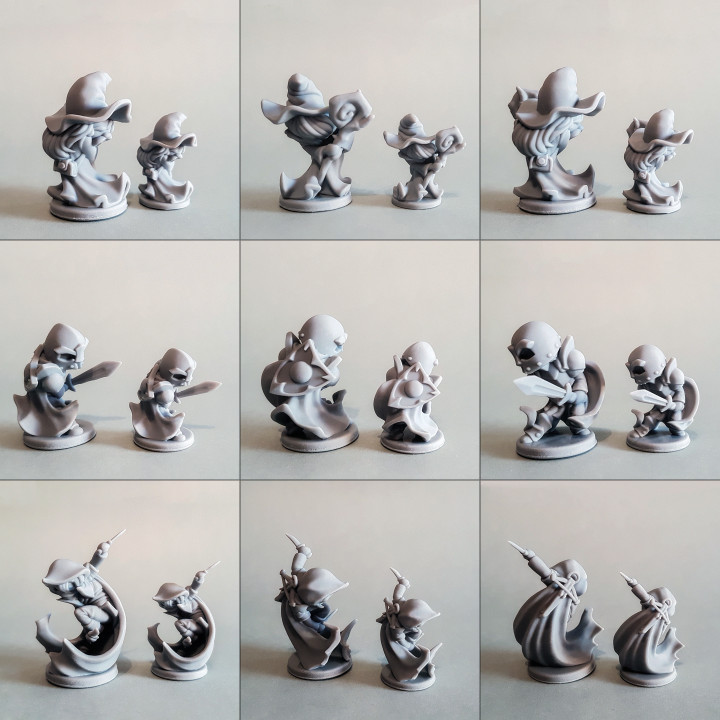 3D Printable RPG Heroes! Set_01 by Arminas Didziokas