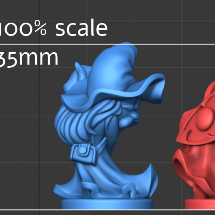 3D Printable RPG Heroes! Set_01 by Arminas Didziokas