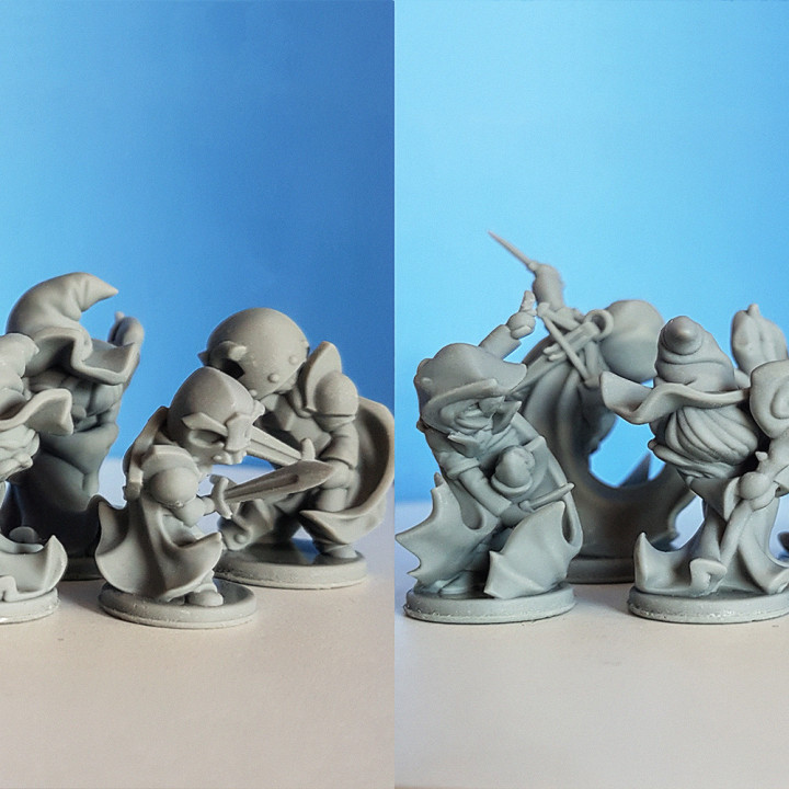 3D Printable RPG Heroes! Set_01 by Arminas Didziokas
