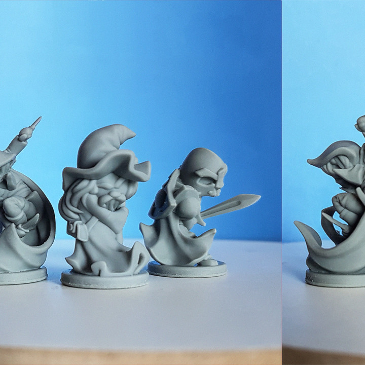 3D Printable RPG Heroes! Set_01 by Arminas Didziokas
