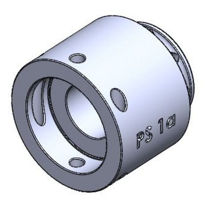 3D Printable PS 1a - Pipe Straight by Bjørn Heide