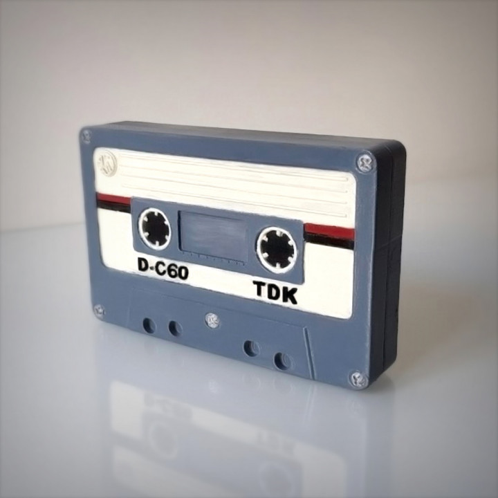 3D Printable Audio cassette box. by Alphonse Marcel