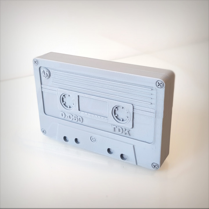 3D Printable Audio cassette box. by Alphonse Marcel