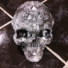 3D Printable Fancy Skull 1 by FatesEnd