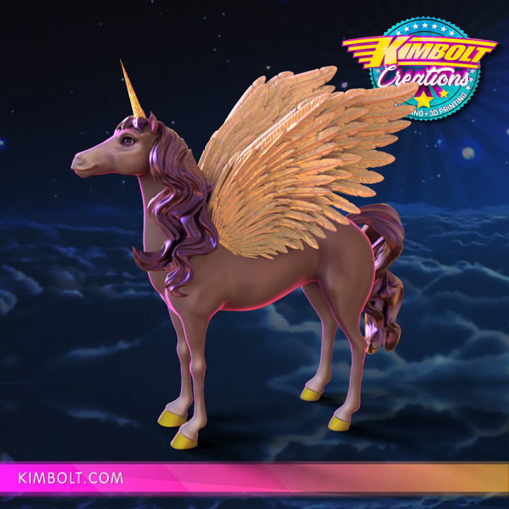 3D Printable Majestic Alicorn (Flying Unicorn) by FatesEnd