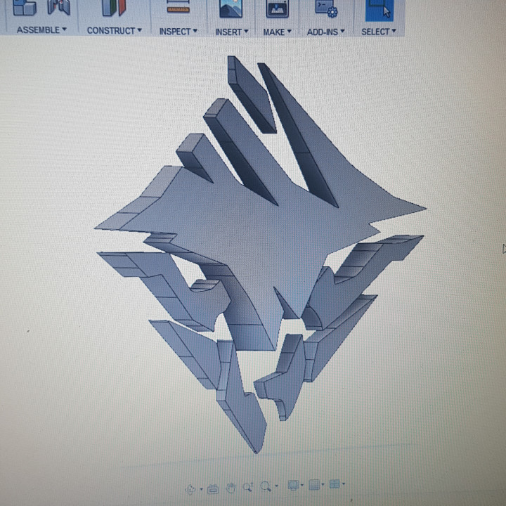 3D Printable Dauntless 3d Logo by Blana Factory