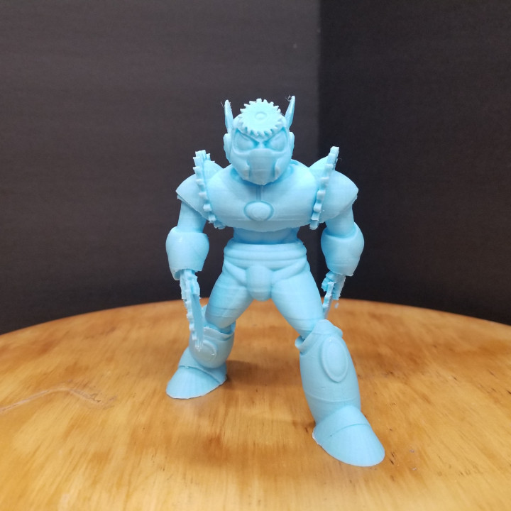 3D Printable METALMAN from MEGAMAN2 by Collin Tupper