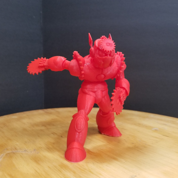 3D Printable METALMAN from MEGAMAN2 by Collin Tupper