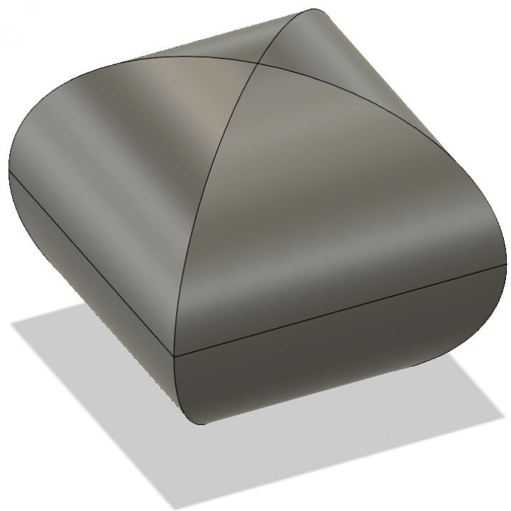 3D Printable Steinmetz Bicylinder by Michael Frost