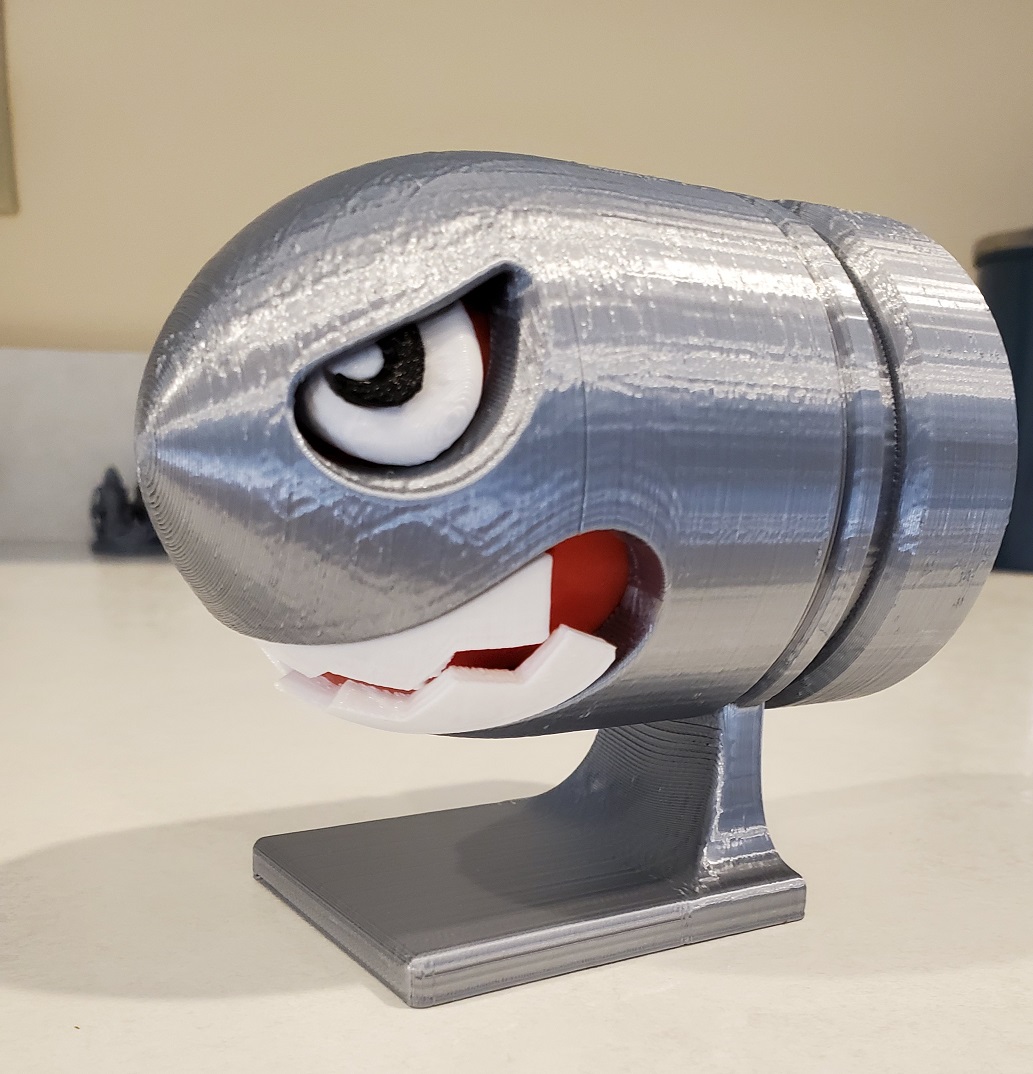3D Printable Bullet Bill/Banzai Bill Stand by Aaron S.