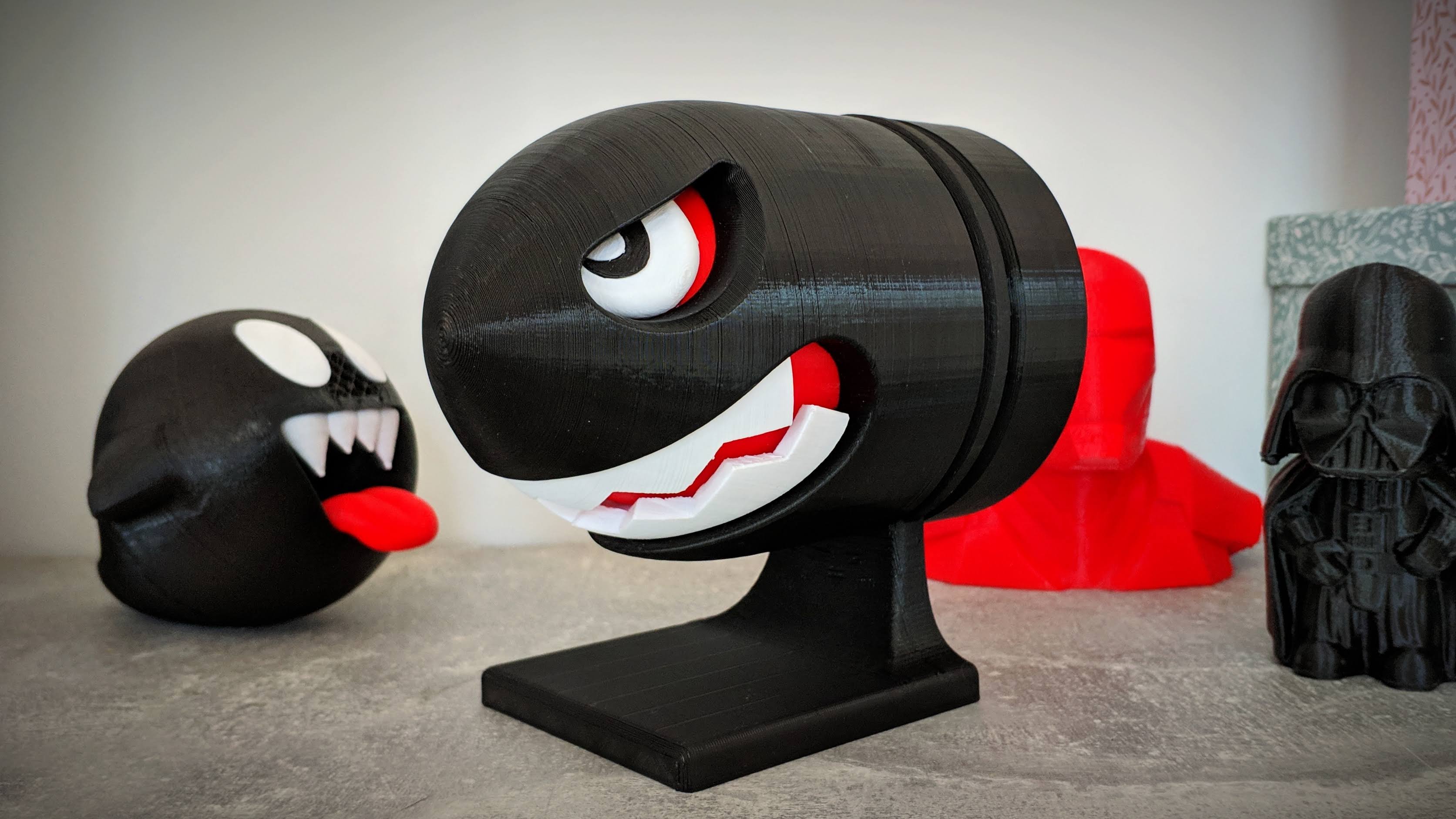 3D Printable Bullet Bill/Banzai Bill Stand by Aaron S.