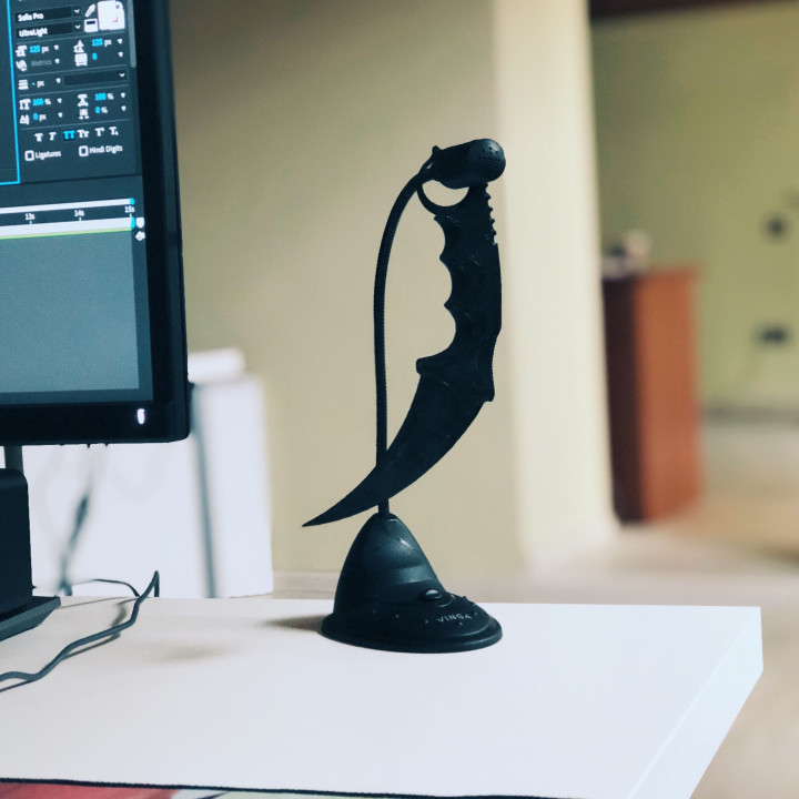 3D Printable 3D Printed Knife Karambit [Awesome and 100% useful] by SelfCAD