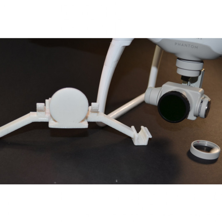3D Printable Dji Phantom 4 Gimbal Lock by Giovanni Campani