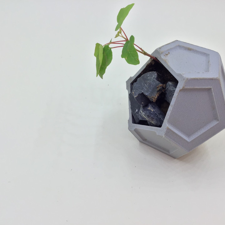 3D Printable Angular Plant Pot by Matt Stokes