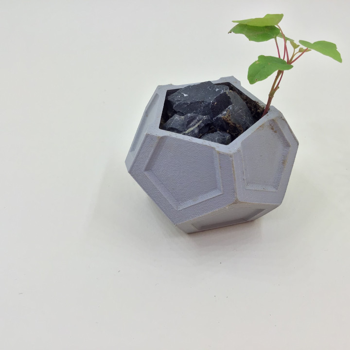 3D Printable Angular Plant Pot by Matt Stokes