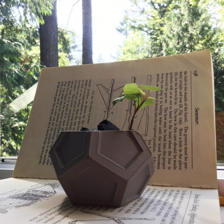 3D Printable Angular Plant Pot by Matt Stokes