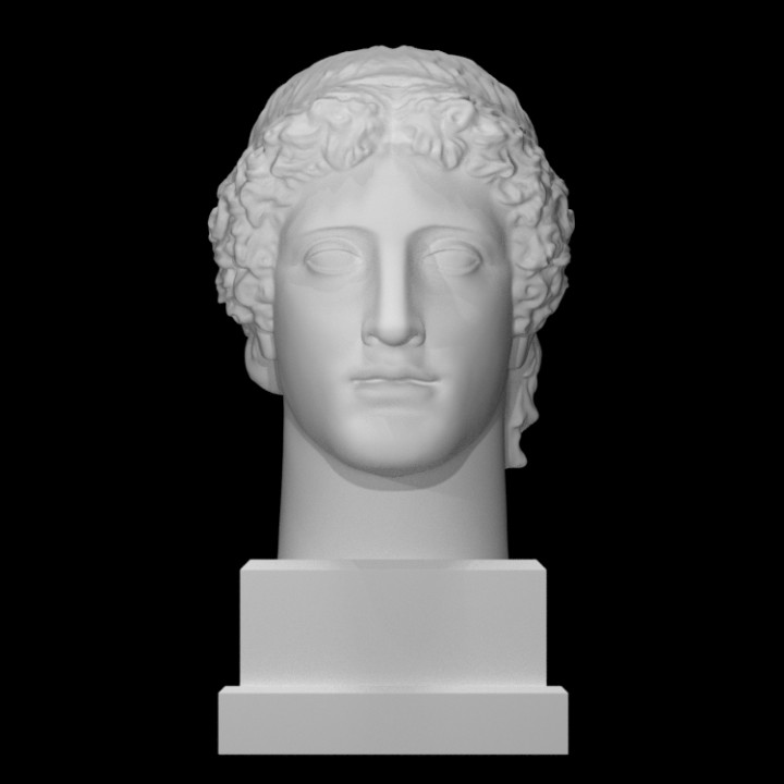 3D Printable Head of Apollo (Kassel type) by Scan The World