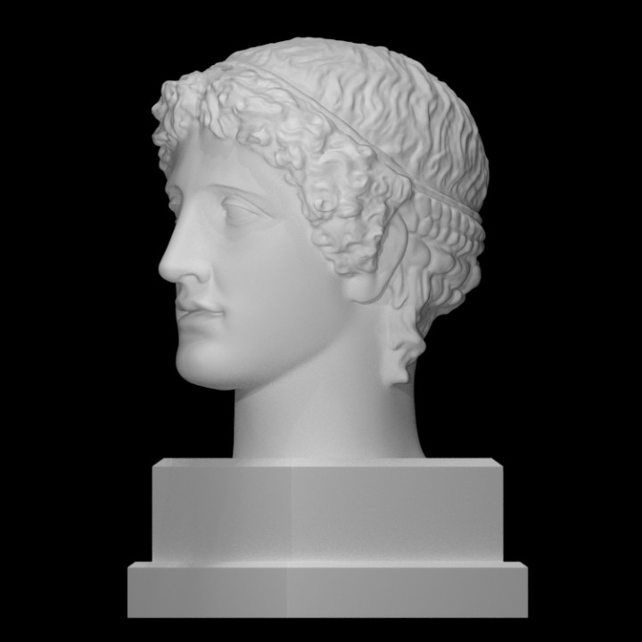 3D Printable Head of Apollo (Kassel type) by Scan The World