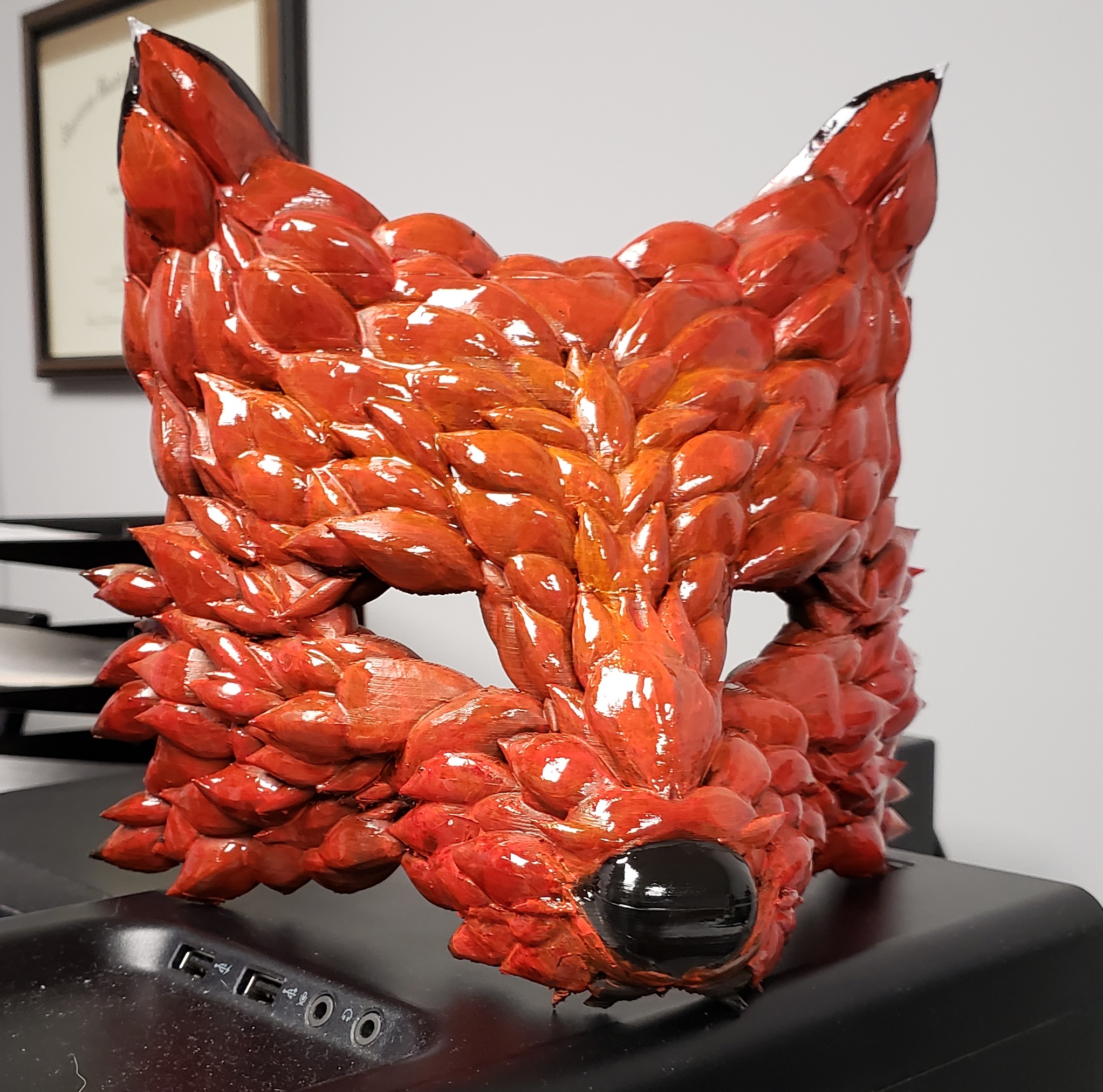 3D Printable Poly Fox Mask by Dr. FemPop