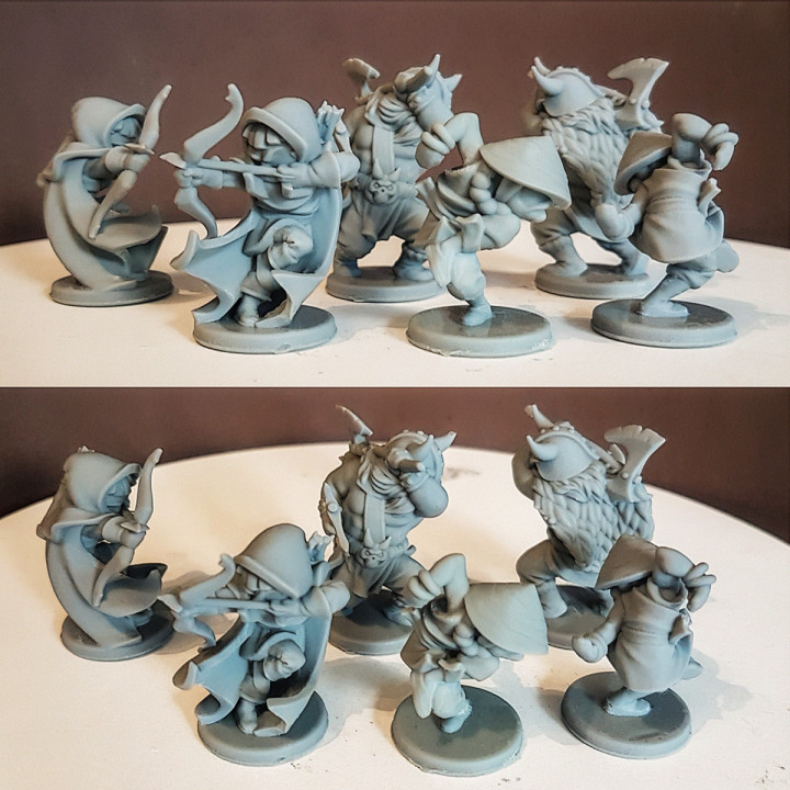 3D Printable RPG Heroes! Set_02 by Arminas Didziokas