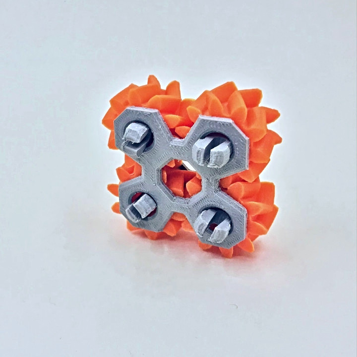 3D Printable Double Helical Gear Set by Matt Stokes