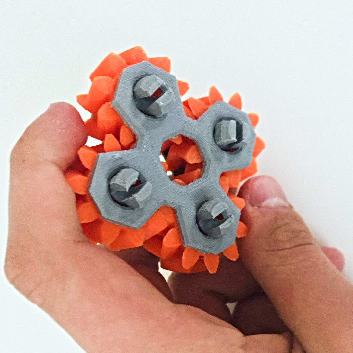 3D Printable Double Helical Gear Set by Matt Stokes