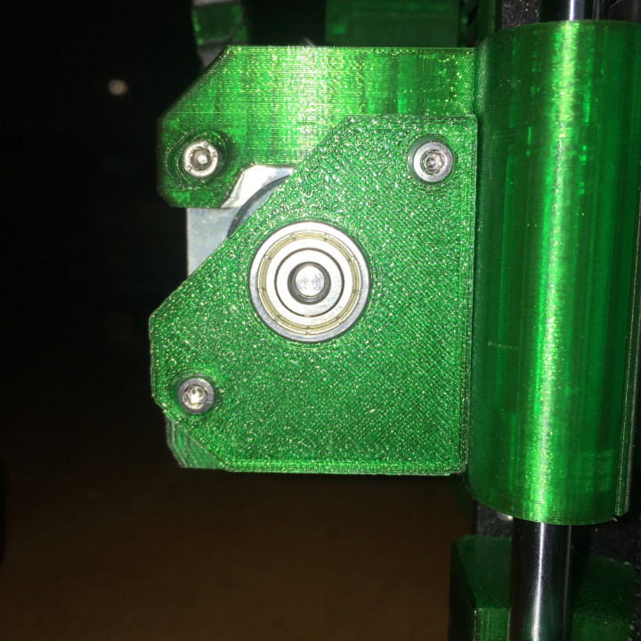 3D Printable X-Axis Bearing Supported Motor Mount by Brandon Beller