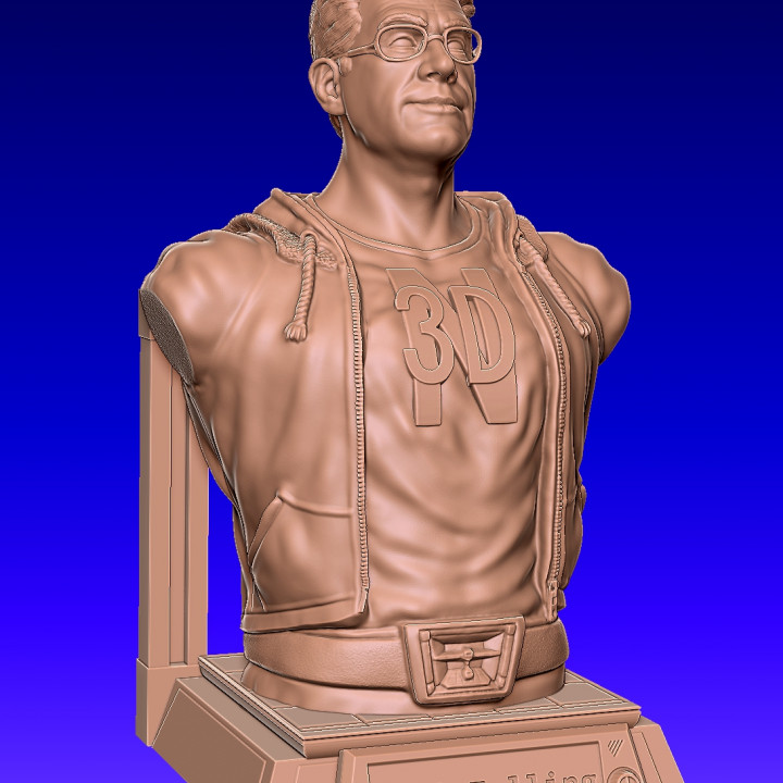 3D Printable 3D Printing Nerd - Joel Telling bust by Jan Šístek